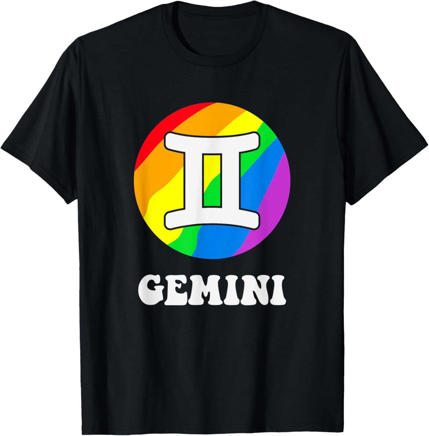 Pride Month Zodiac Sign Star Gemini LGBT Flag T-Shirt men and women can ...