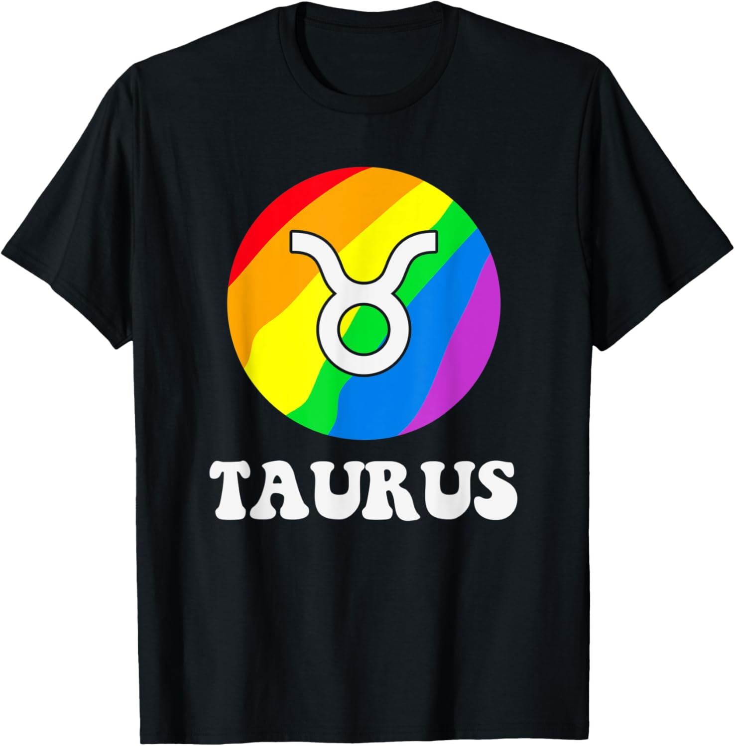 Pride Month Zodiac Sign Star Taurus LGBT Flag T-Shirt men and women can ...