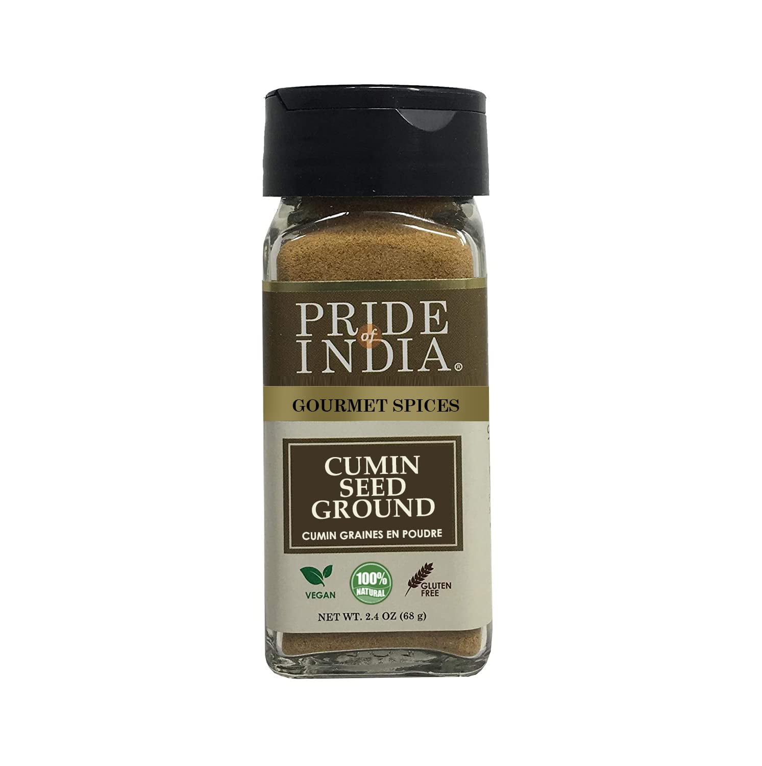 Pride Of India - Gourmet Cumin Seed Ground - 2.8 oz Small Dual Sifter ...