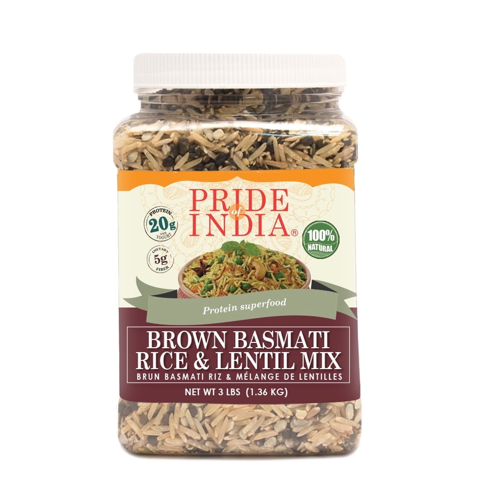 Pride Of India - Indian Brown Basmati Rice & Lentil Kitchari Mix ...