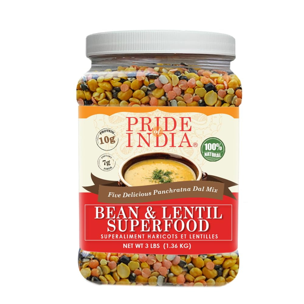 Pride Of India Panchratna Dal Mix, 3 lbs Jar - Walmart.com