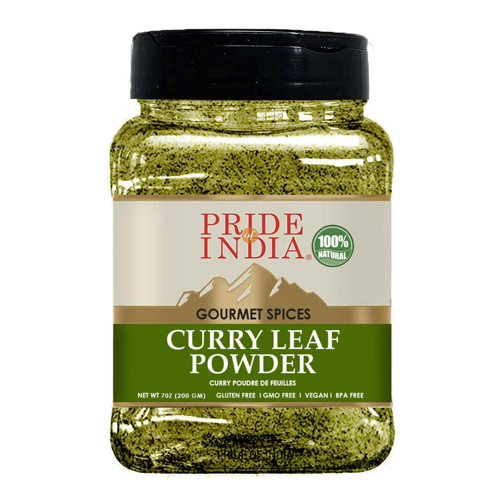 Pride Of India - PACK of 6 - Natural Curry Leaf Powder Ground - 8 oz ...