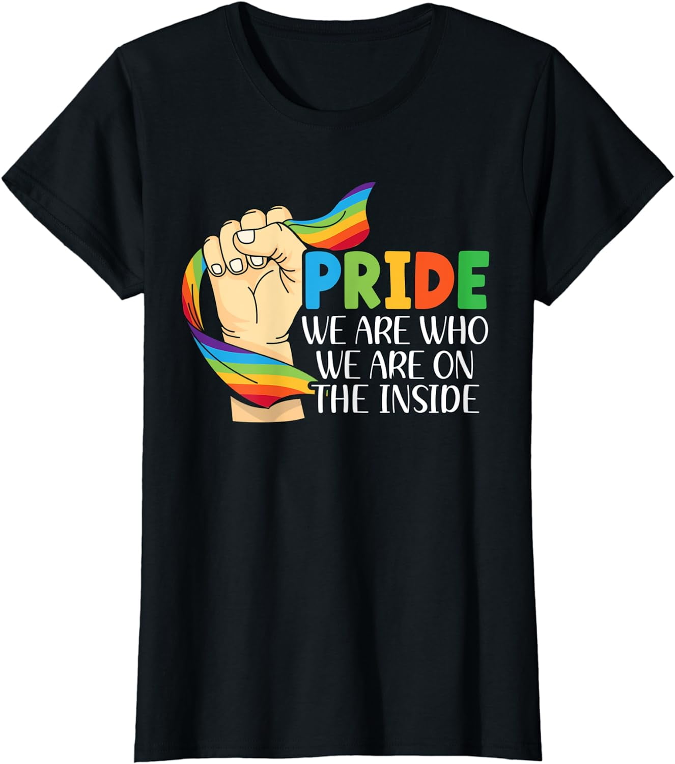 Pride On The Inside Pride Month LGBTQ Supporter T-Shirt - Walmart.com