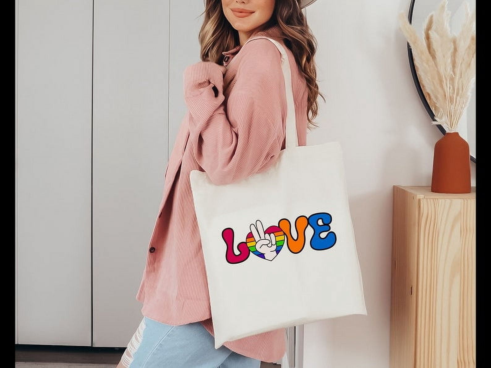 Pride Peace Tote Bag, Equality Bag, Pride Month Gift, Pride Accessories ...