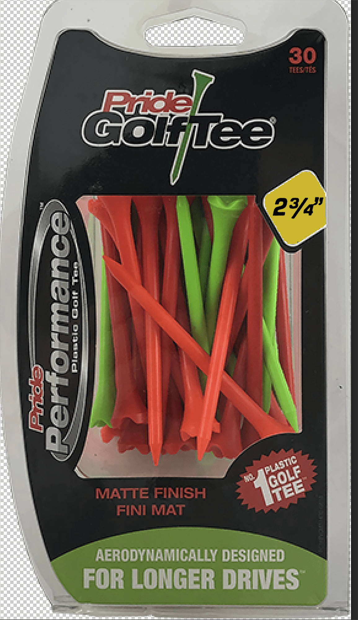 Pride Golf Tee Performance 2.75 inch Orange Green Red Plastic Golf Tees ...