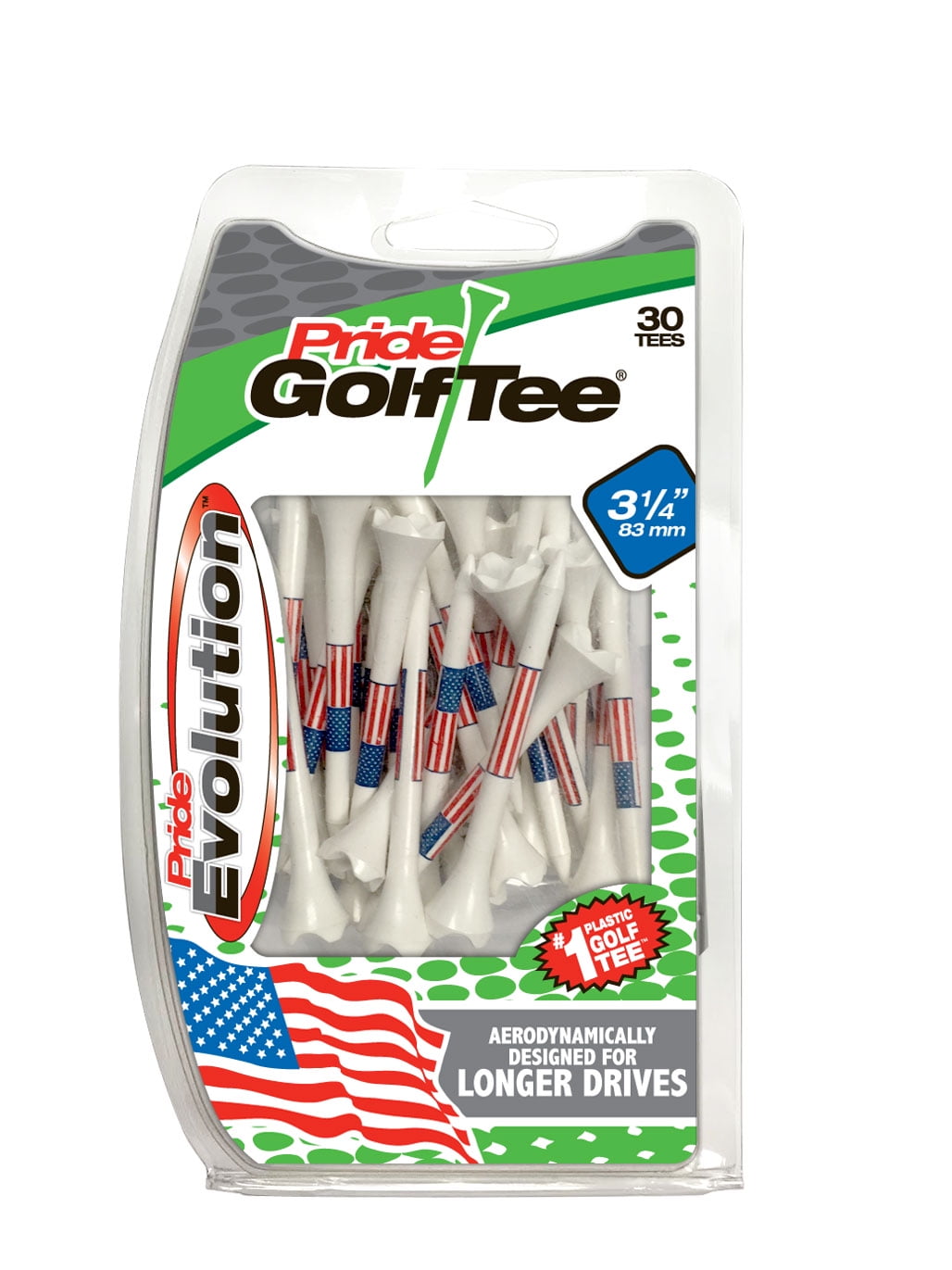 Pride Performance Flag Golf Tees 3.25, 30 Count - Walmart.com