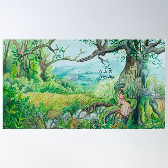 Pride & Prejudice Poster Wall Art, Modern Wall Decor For Living Room ...