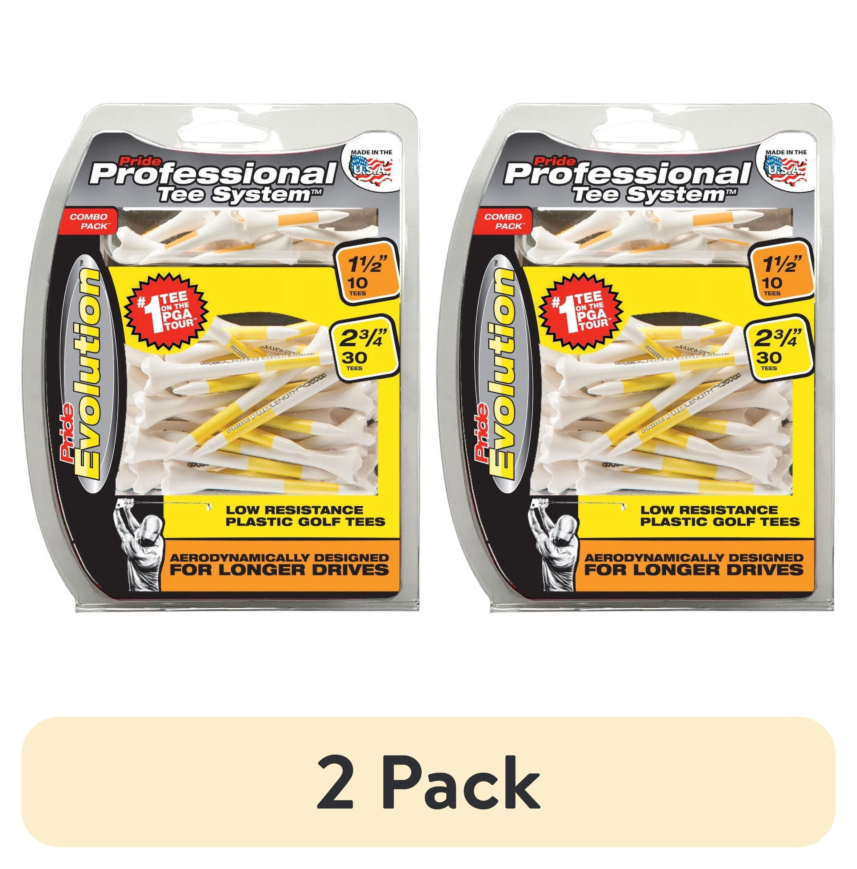 (2 pack) Pride Professional Tee System, Pride Performance Plastic Golf ...