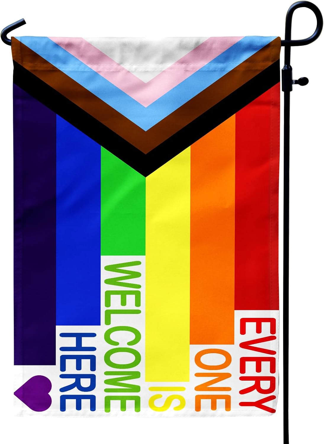 Pride Progress LGBTQ Rainbow Flag, Every One is Welcome HereDouble ...