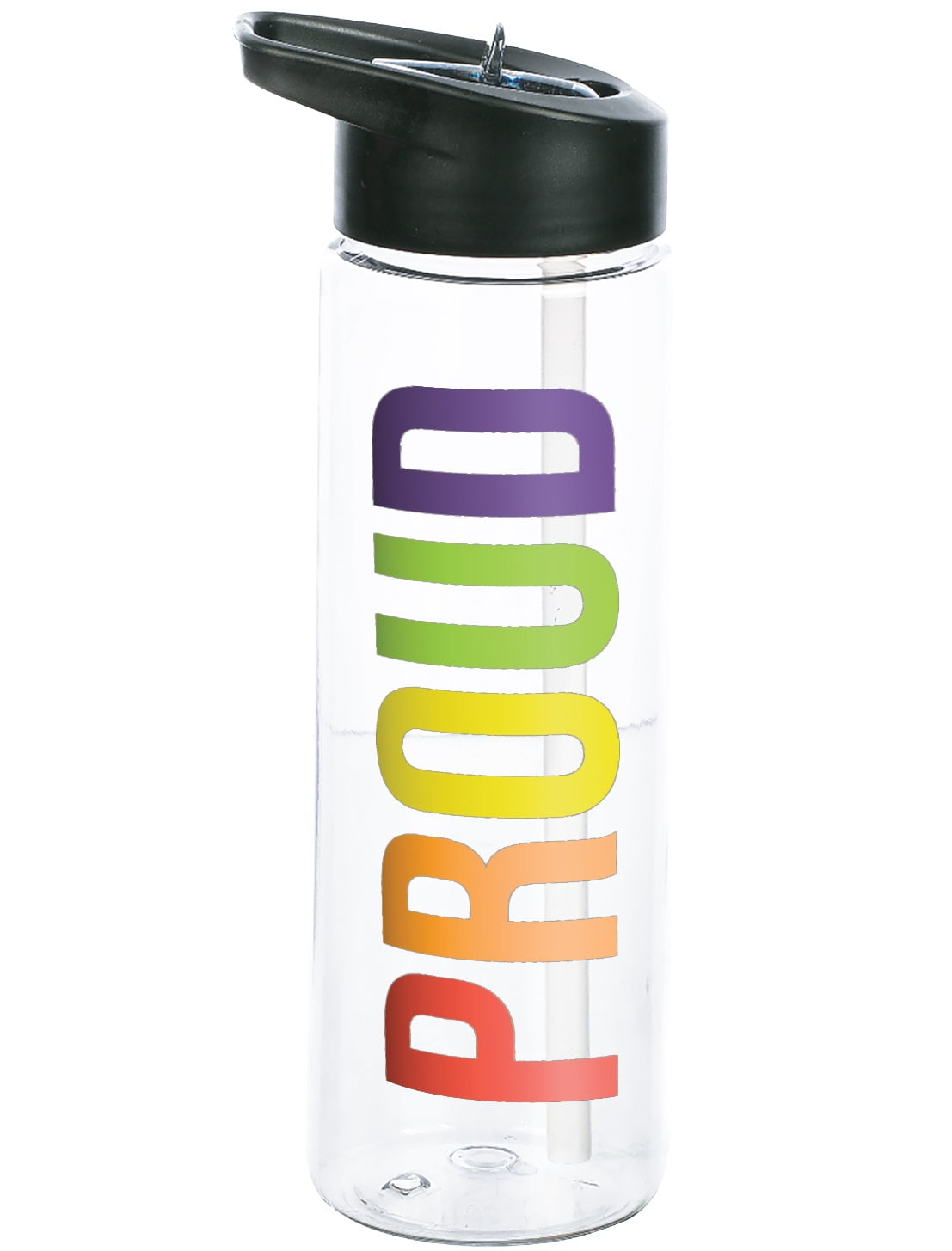 Pride Proud Rainbow Heart, Smiley Face, and Peace Symbol Reusable 24 Oz ...