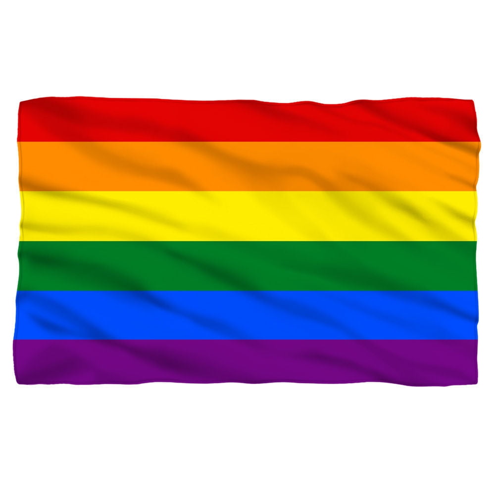 Pride Rainbow Flag Throw Blanket - Walmart.com