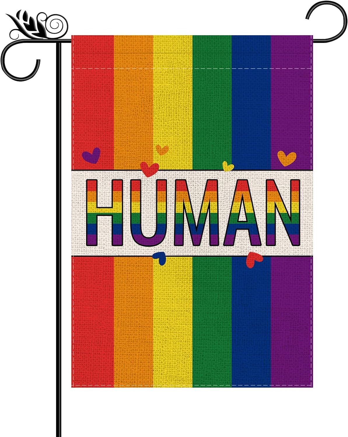Pride Rainbow Garden Flag More Gay Everyday Vertical Double Sided For ...