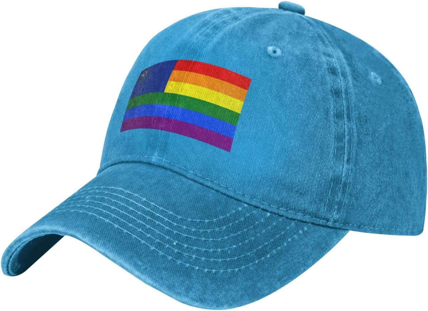 Pride Rainbow LGBT Flag of Nevada Baseball Cap Women Men Hat Vintage ...