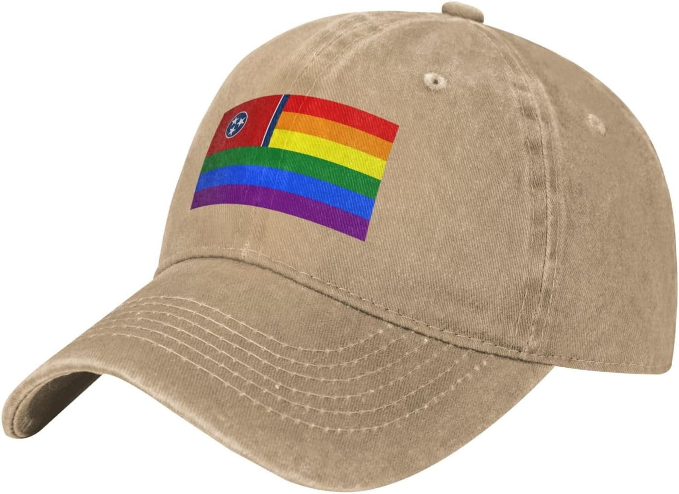 Pride Rainbow LGBT Flag of Tennessee Baseball Cap Women Men Hat Vintage ...