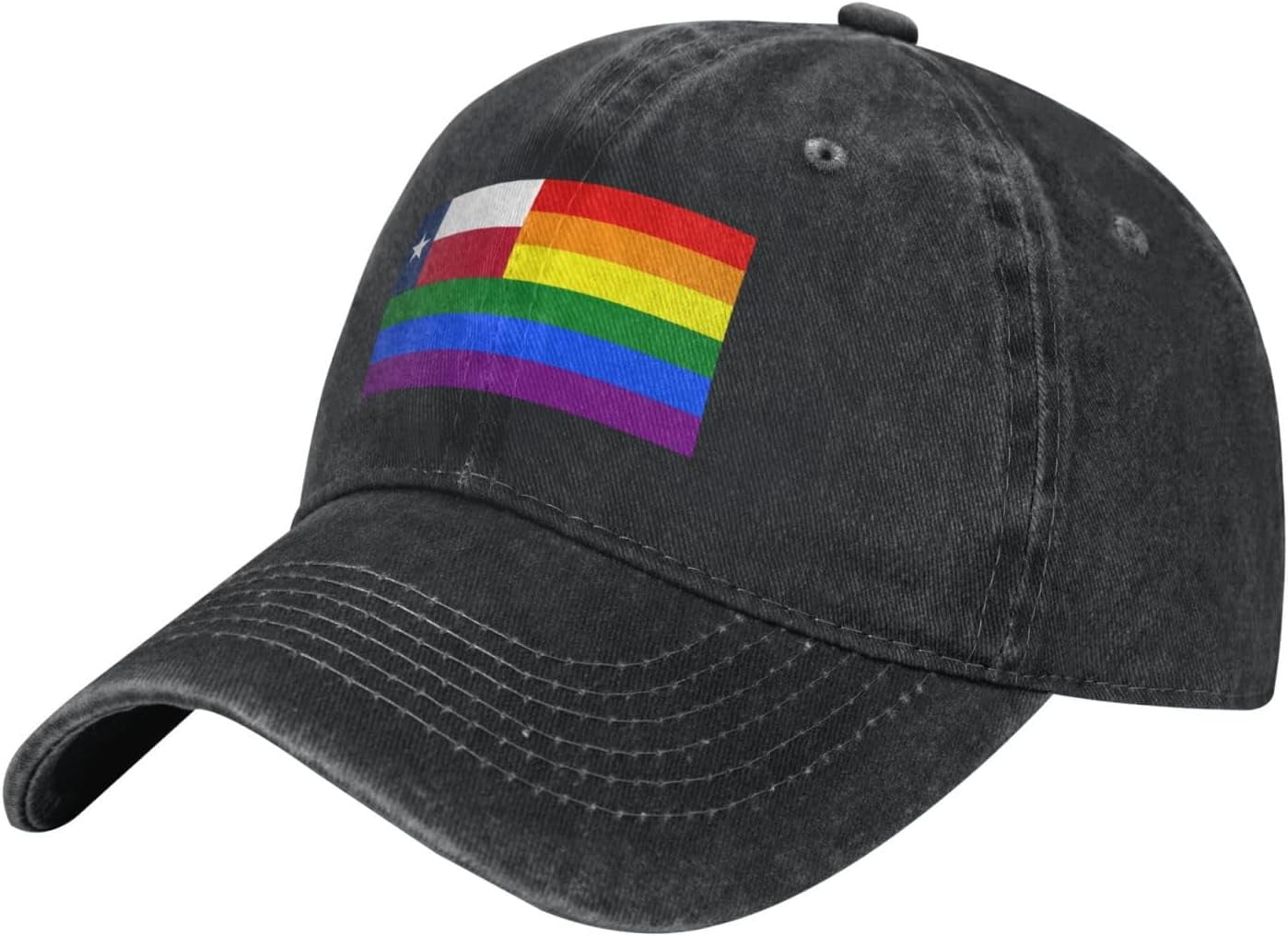 Pride Rainbow LGBT Flag of Texas (2) Baseball Cap Women Men Hat Vintage ...