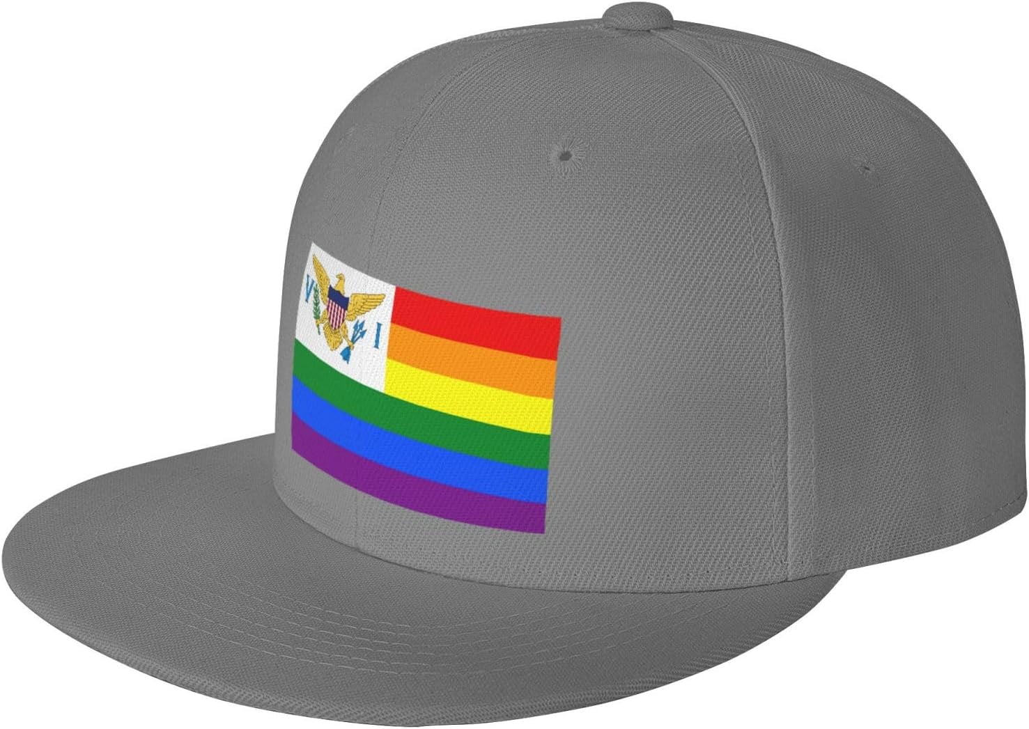 Pride Rainbow LGBT Flag of The United States Virgin Islands Snapback ...