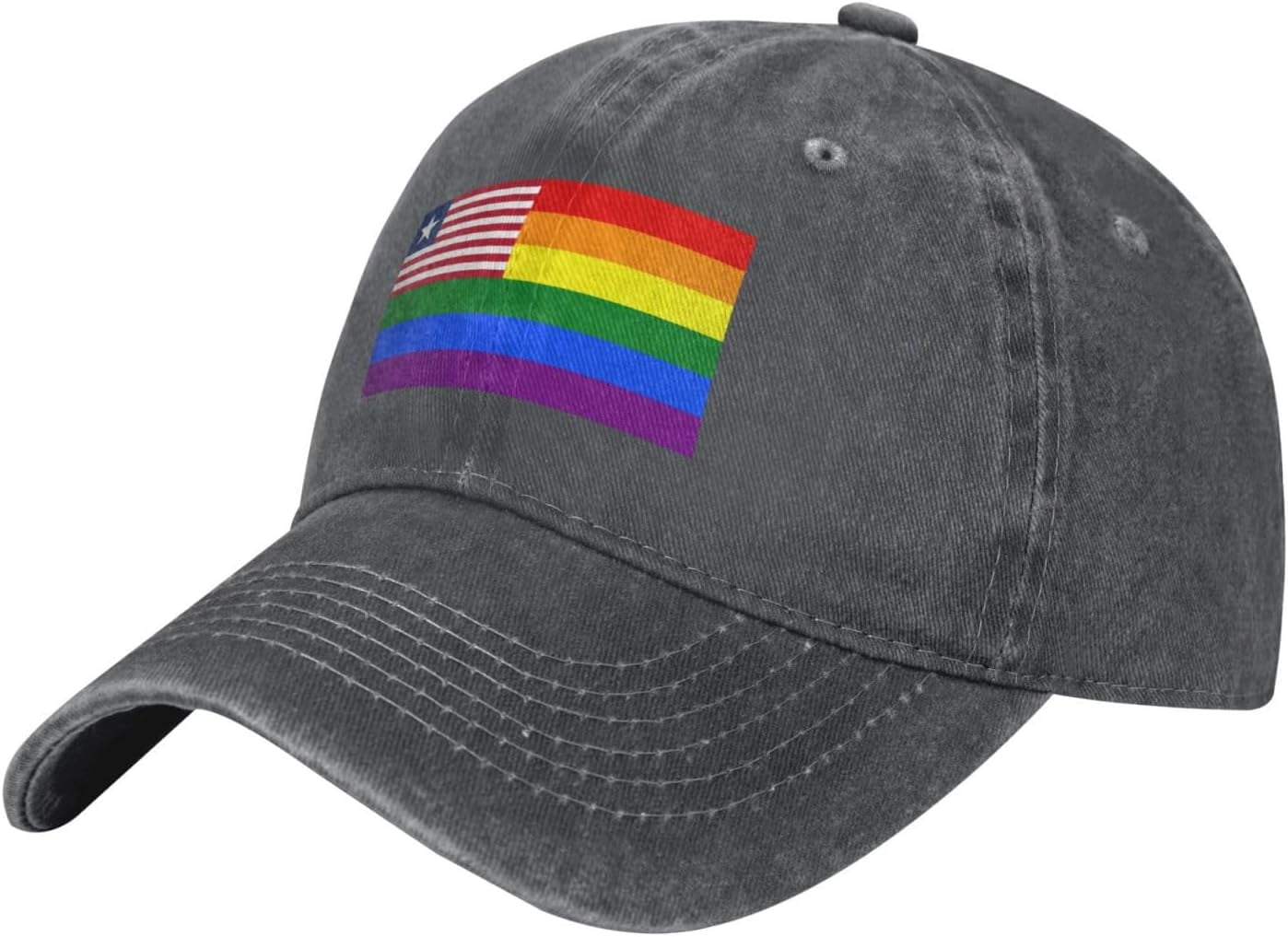 Pride Rainbow LGBT Florida Flag Baseball Cap Women Men Hat Vintage ...