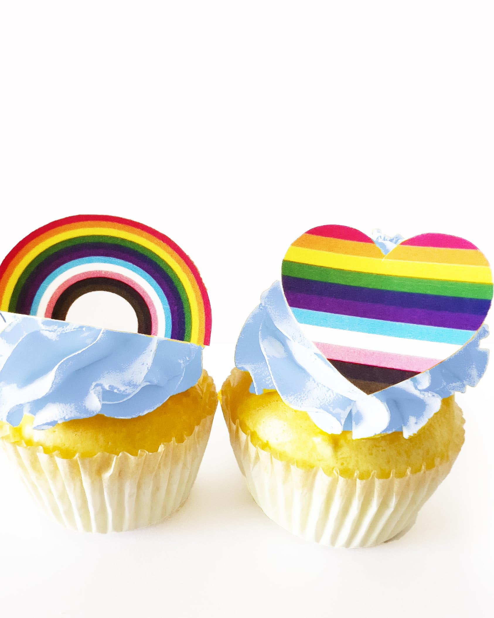 Pride Rainbows and Hearts -set of 24 -for Cake Decorating - Bunny Ears ...