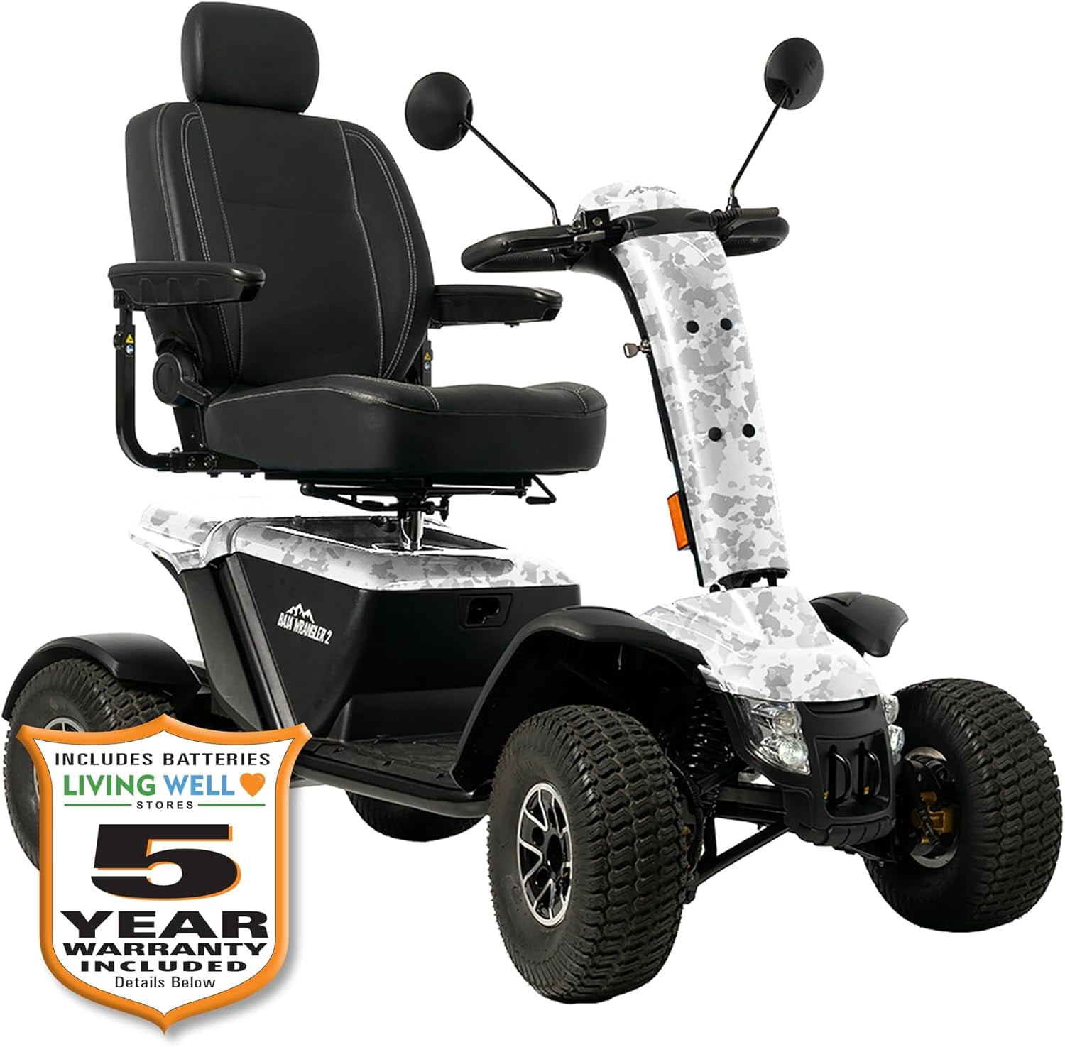 Pride Redesigned Baja Wrangler 2, Heavy Duty Outdoor Mobility Scooter ...