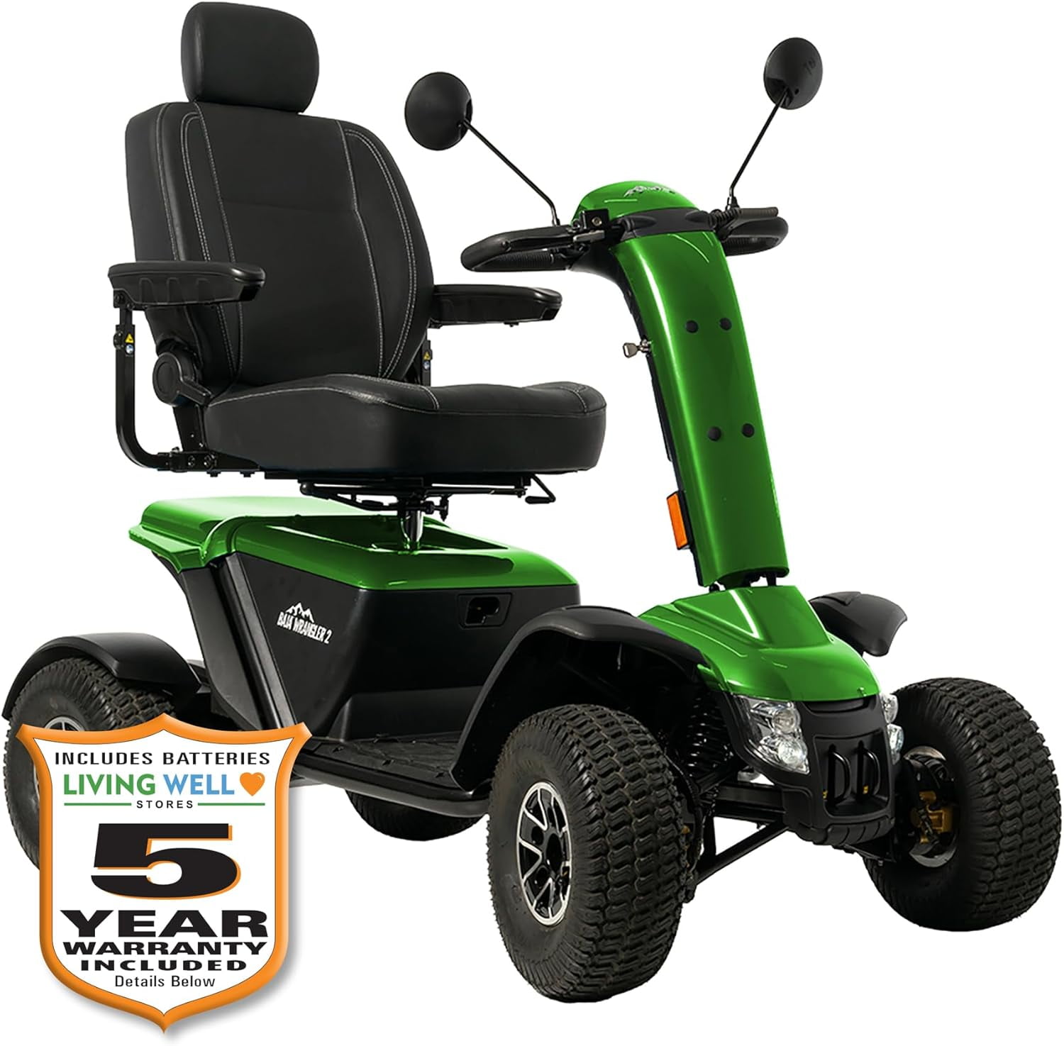 Pride Redesigned Baja Wrangler 2, Heavy Duty Outdoor Mobility Scooter ...