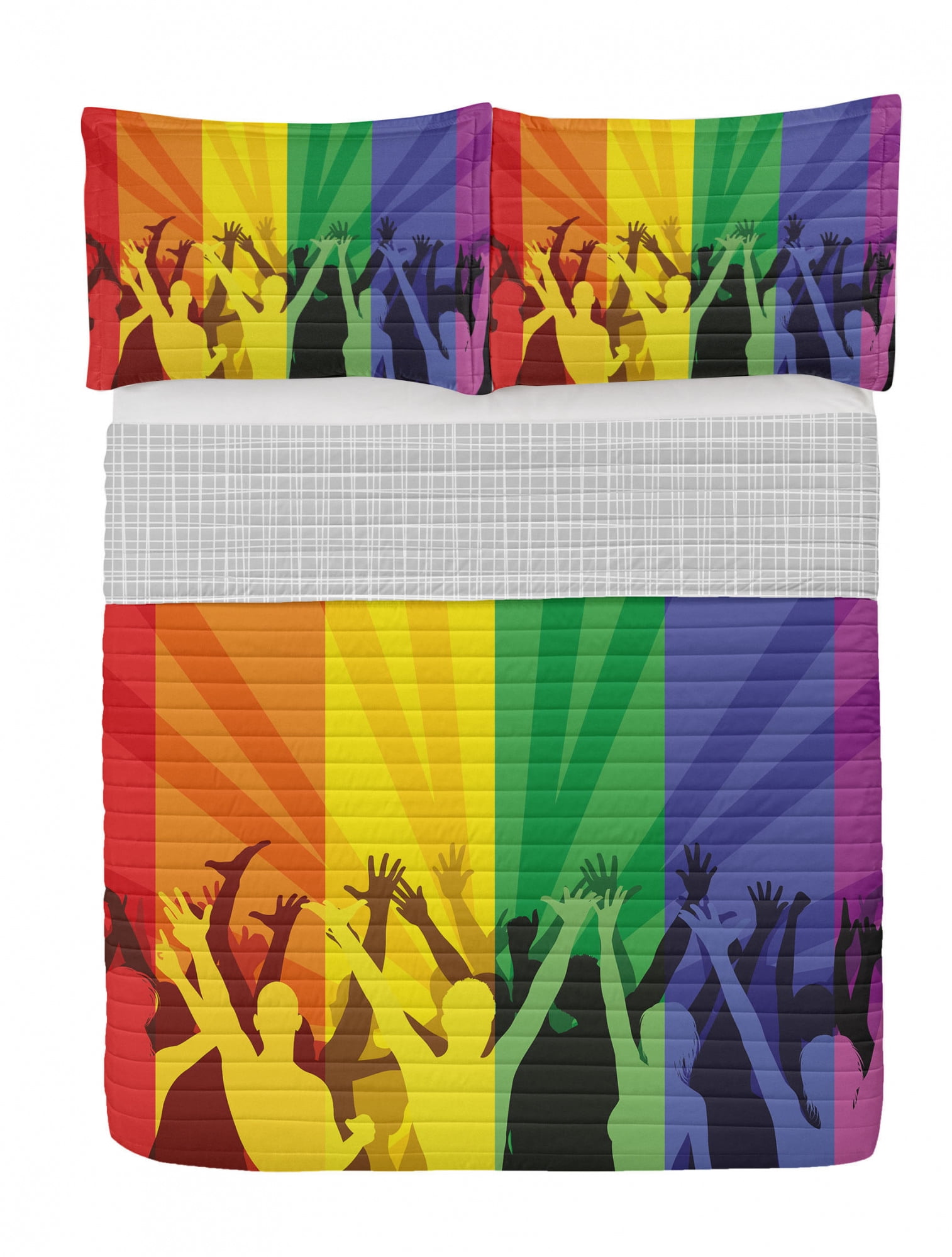Pride Reversible Bedspread Set, People Celebrating International Day ...