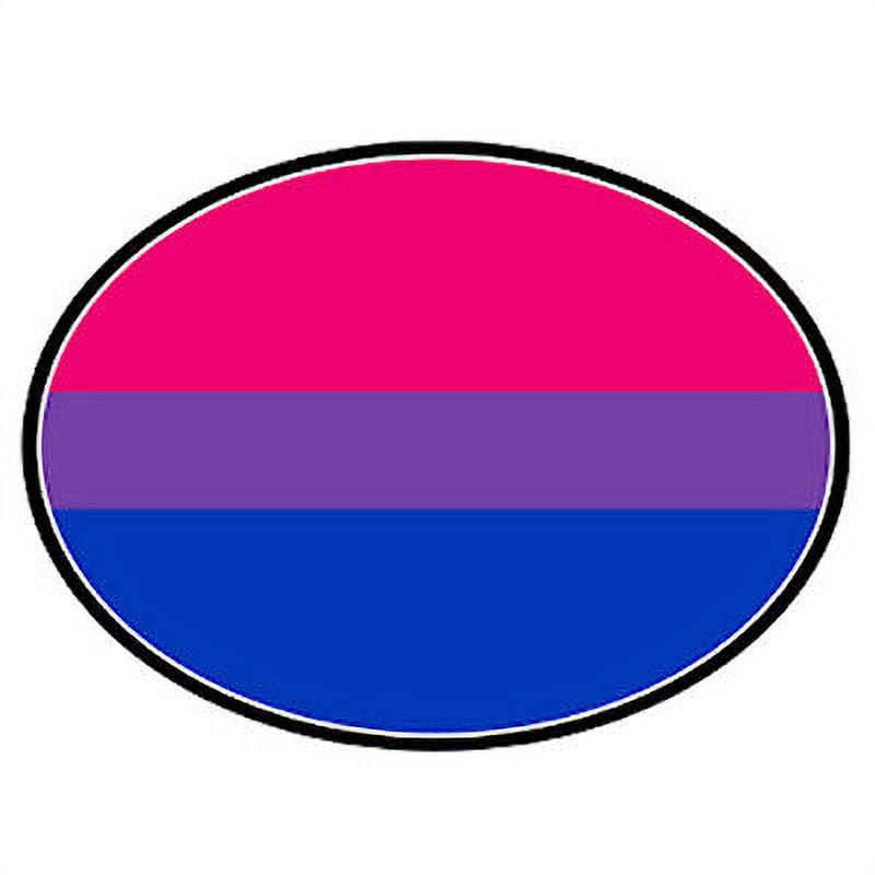 Pride Shack - Bisexual - Bi Pride Flag Magnet - Oval Shaped Bisexual ...