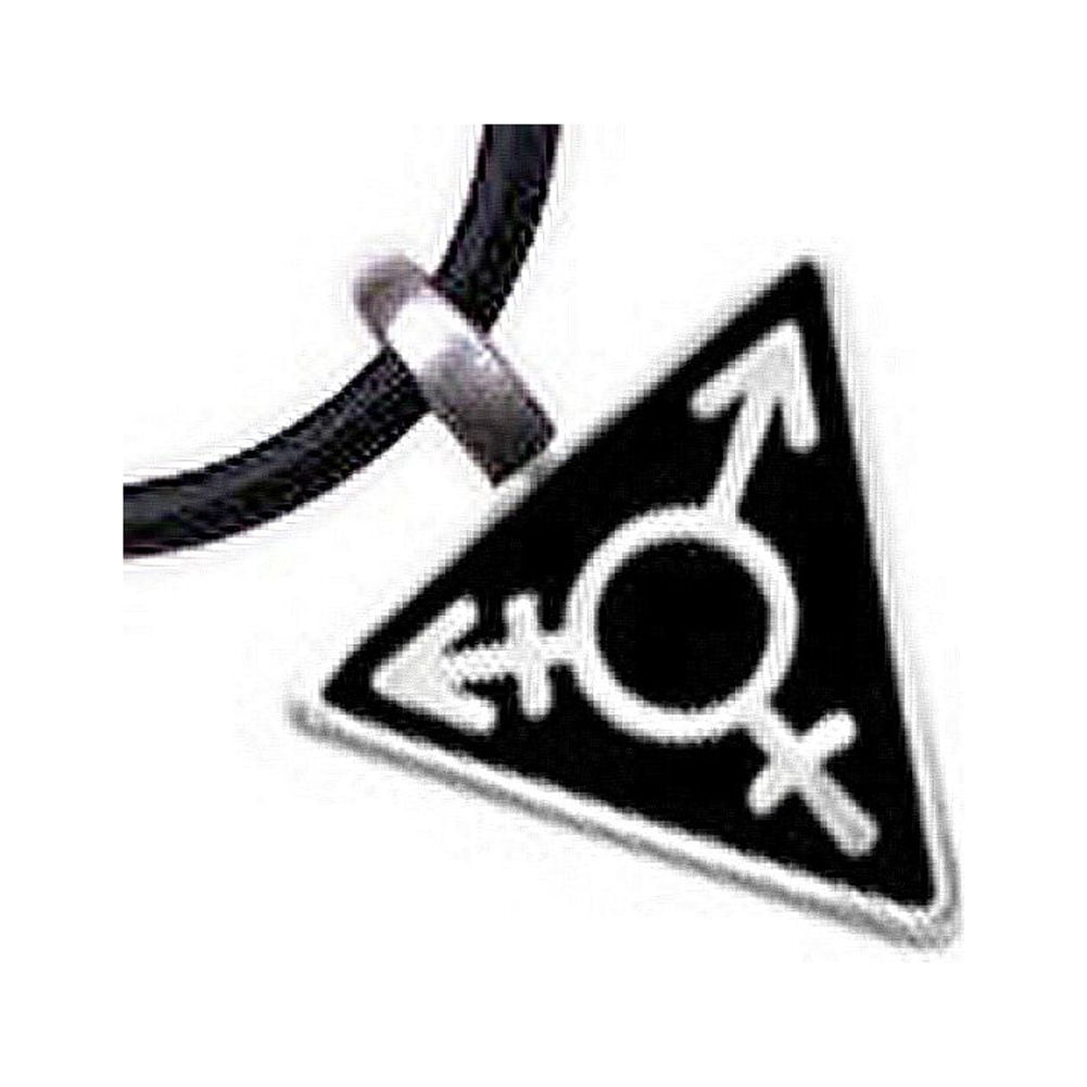 Pride Shack - Black Triangle Transgender Necklace - Transgender Pride ...