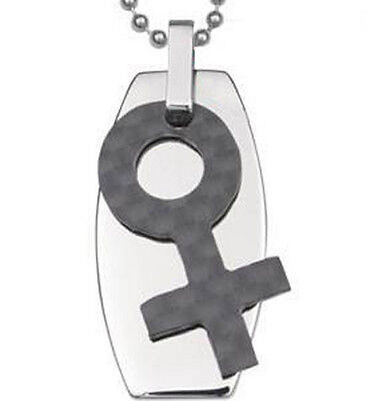 Pride Shack - Female Slanted Symbol Lesbian Pride Pendant Necklace Dog ...