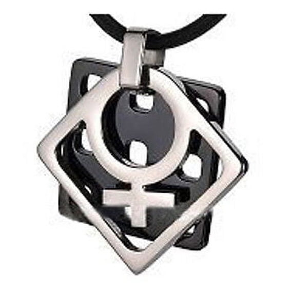 Pride Shack - Female Symbol Womens Honey Comb Gay Lesbian Pride Pendant ...