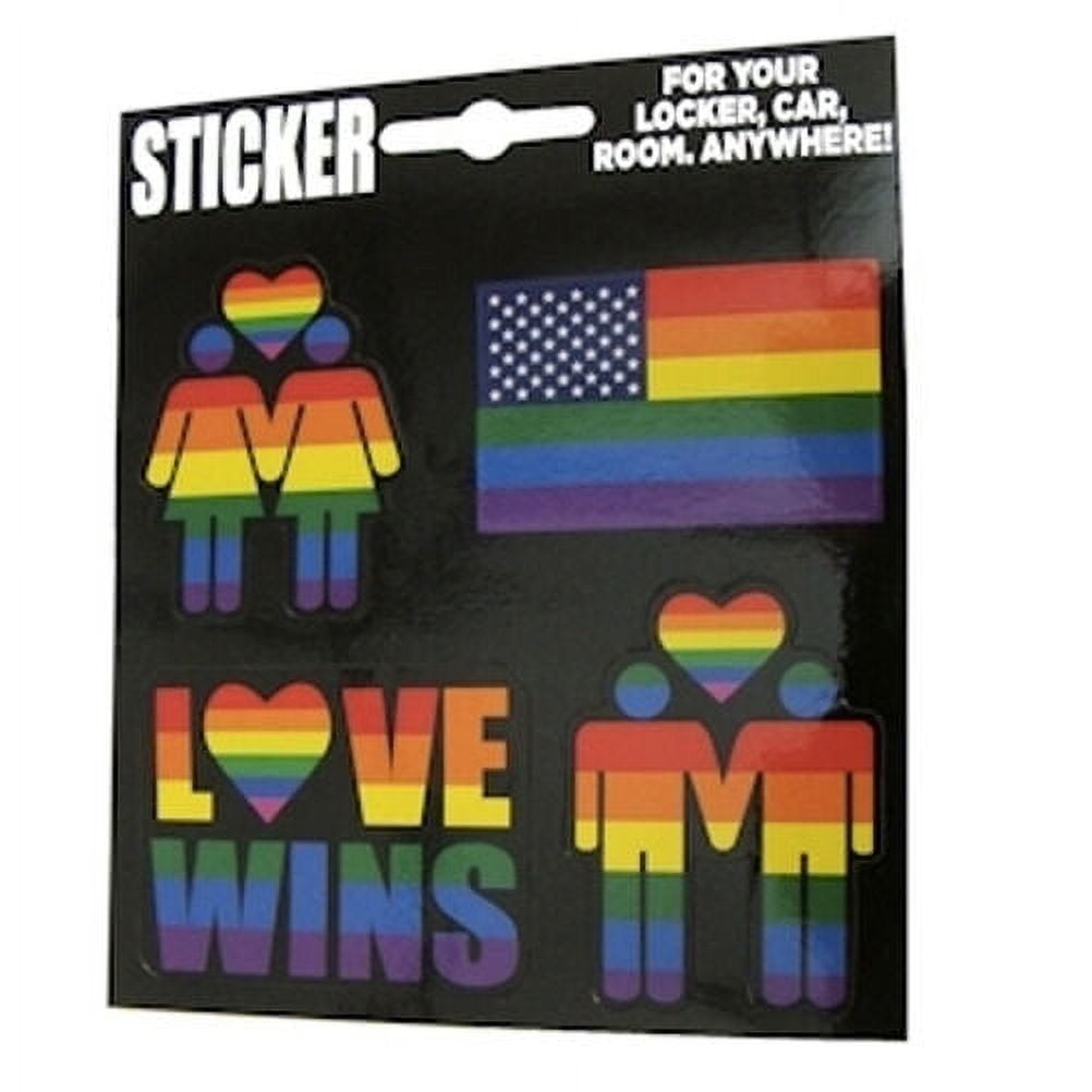 Pride Shack Gay Lesbian Couple Holding Hands Family Car Sticker Decals ...