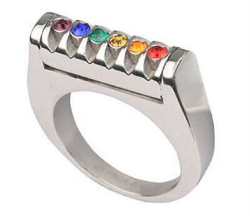 Pride Shack - Rainbow Groove Top Ring - LGBT Lesbian Gay Pride Ring ...