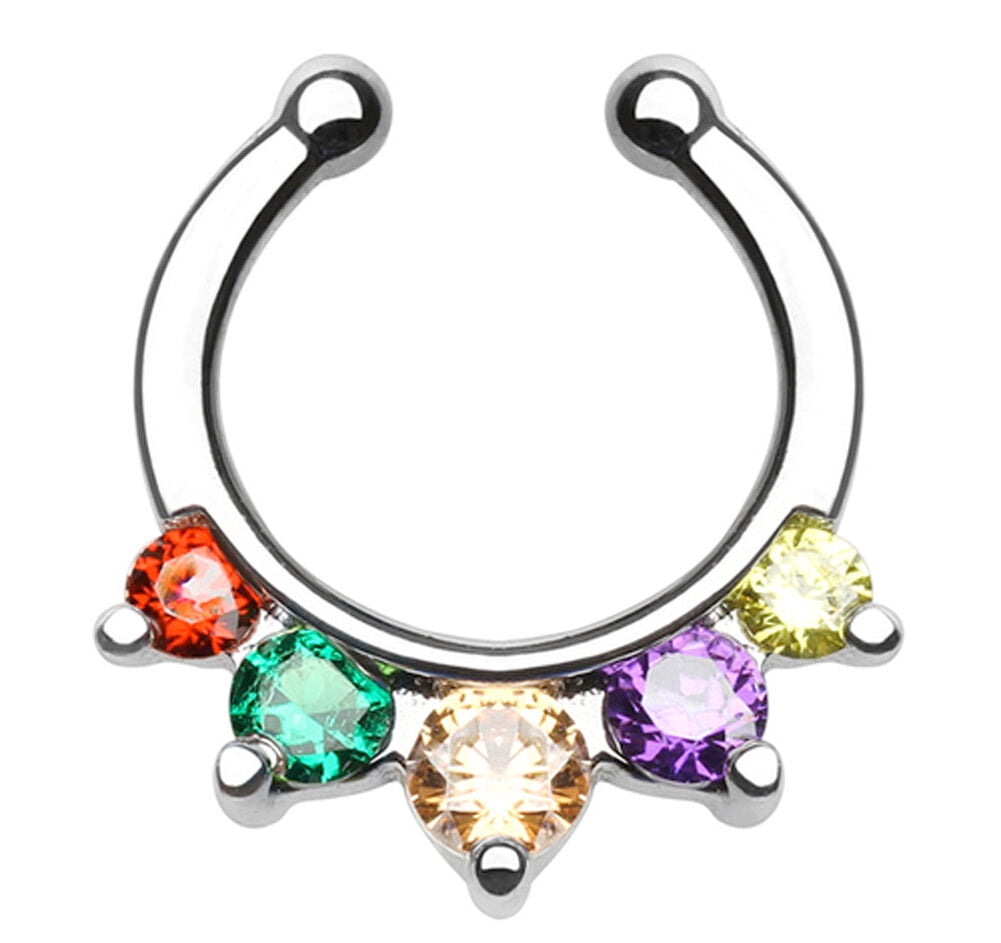 Rainbow Nose Ring