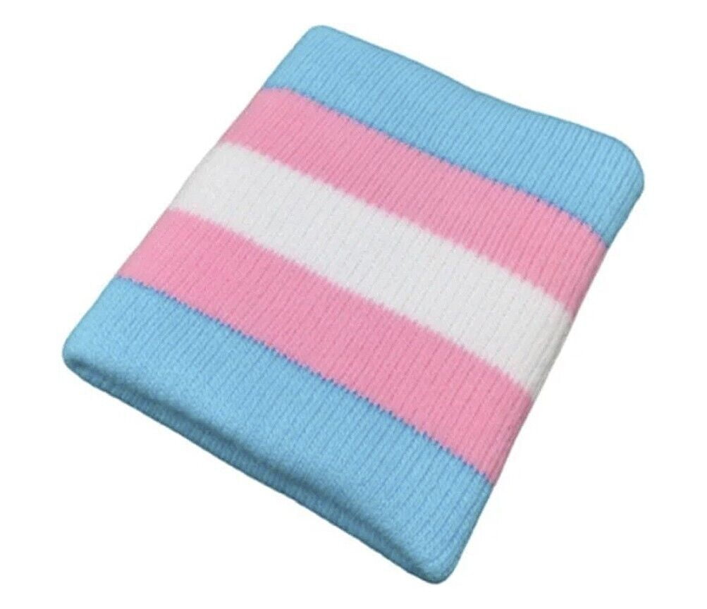 Pride Shack Trans Pride Flag Wristband Sport Wristlet Transgende Pride ...