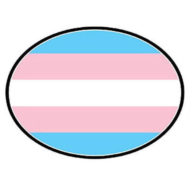 Pride Shack - Transgender Pride Flag Magnet for Car - Oval Shaped ...