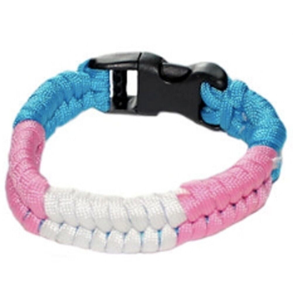 Pride Shack - Transgender Pride Flag Snap Clasp Paracord Bracelet ...
