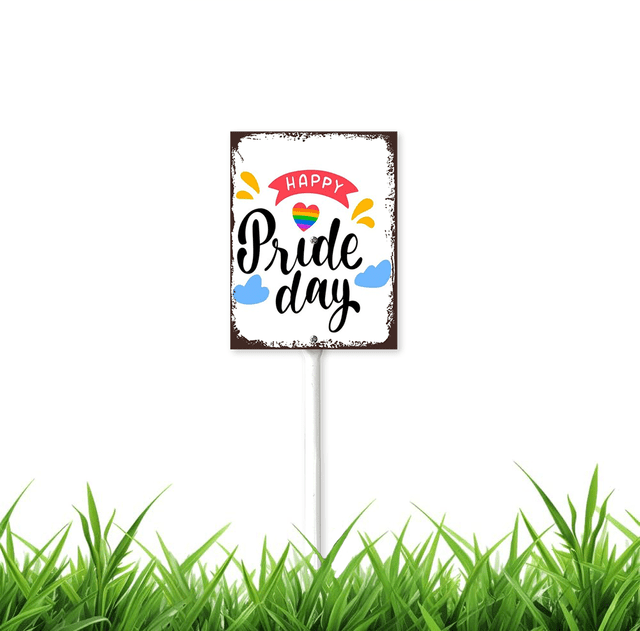 Pride Sign Gay Pride Yard Sign Rainbow Sign Love is Love Sign Gay Party ...