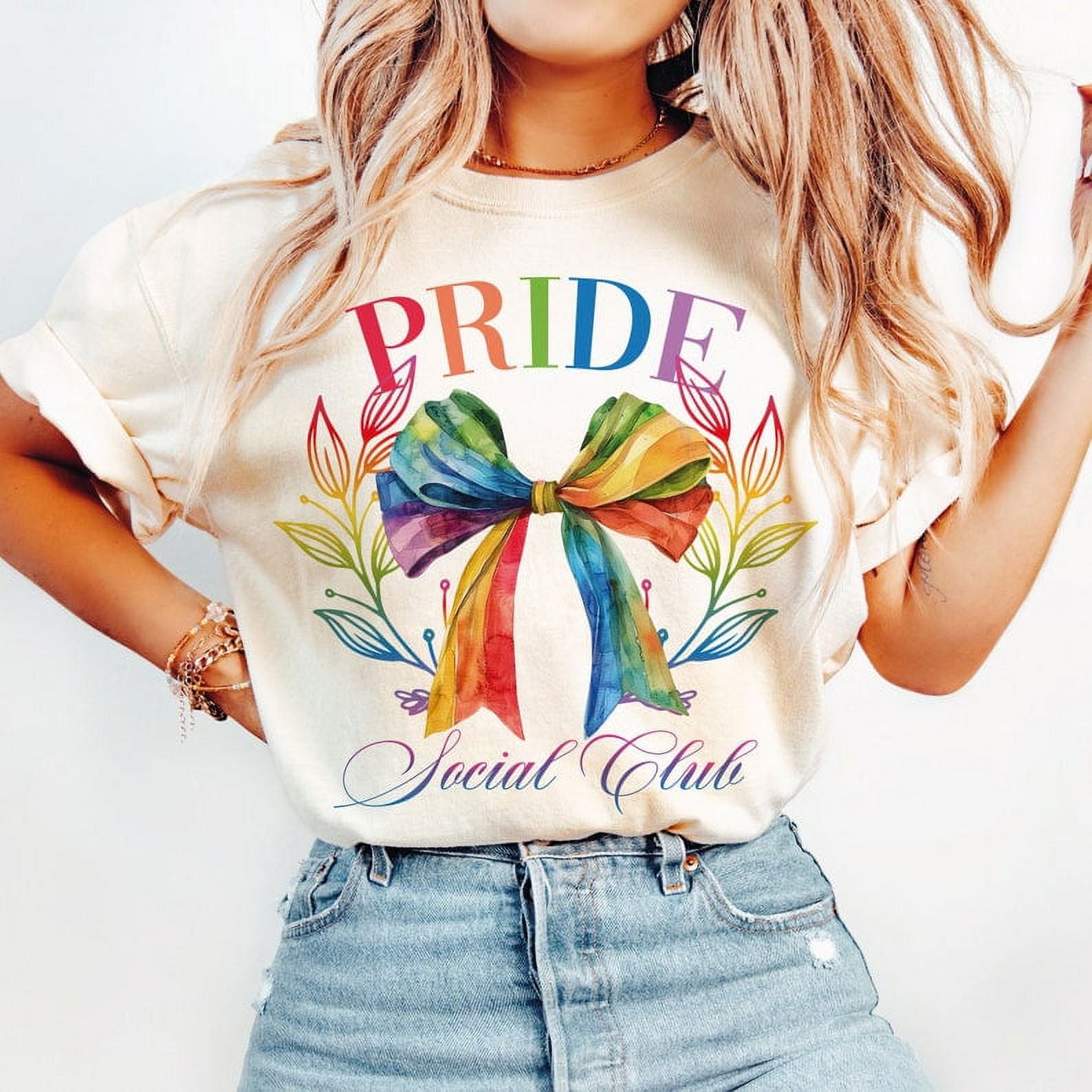 Pride Social Club Shirt, Coquette Bow Shirt, Shirt, Love Is Love Shirt ...