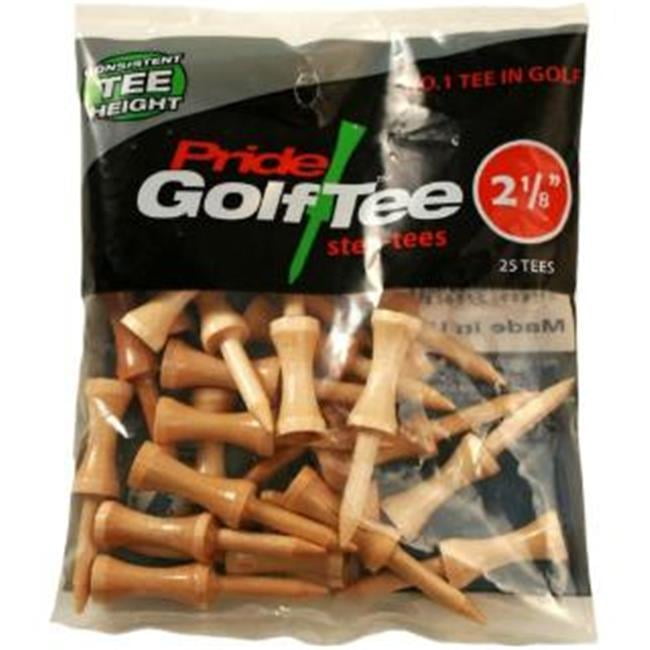 Pride Sports Step Down Golf Tees 1/4 inch, Natural, 25 per Pack ...