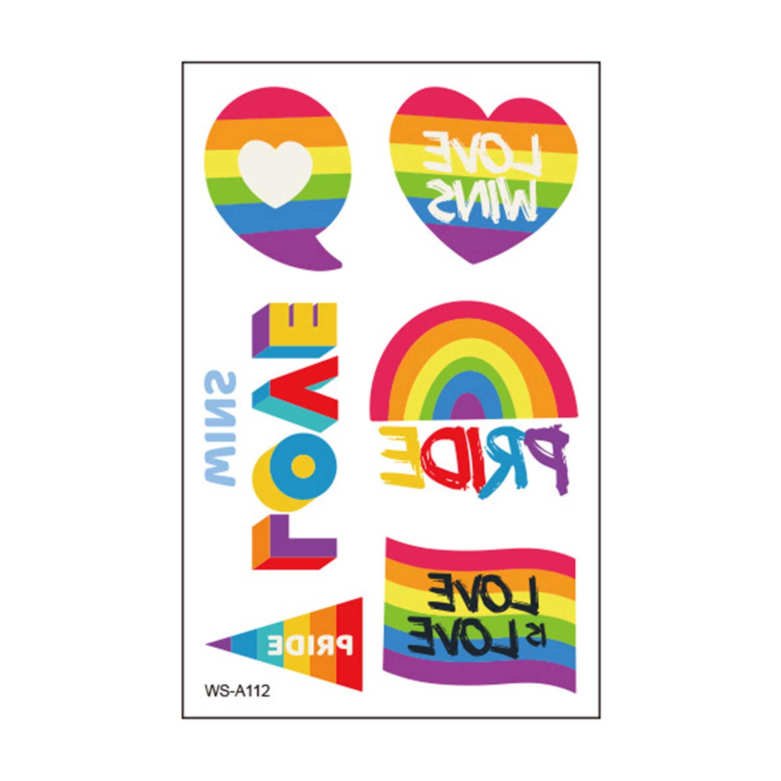 Pride Tattoos For Men Adults, Gay Pride Tattoos Face, Pride Day ...
