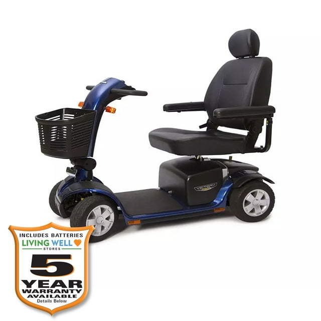 Pride Victory 10 4-Wheel Heavy Duty Mobility Scooter, 400 Lbs. Weight ...