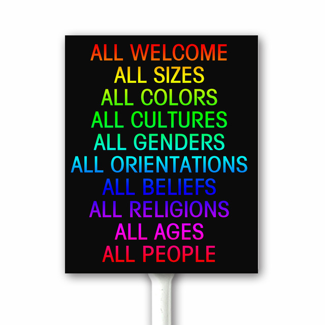 Pride Welcome Sign for Yard, Pride Party Lawn Decor Sign, 4.6X6 Inches ...