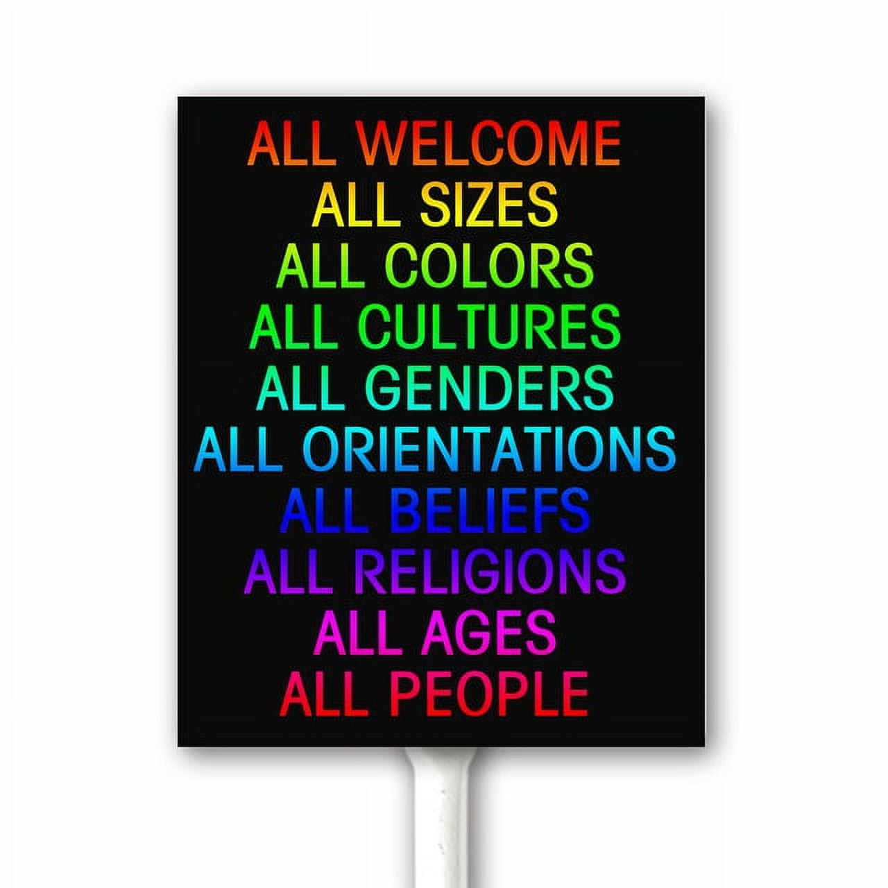 Pride Welcome Sign for Yard, Pride Party Lawn Decor Sign, 8X12 Inches ...