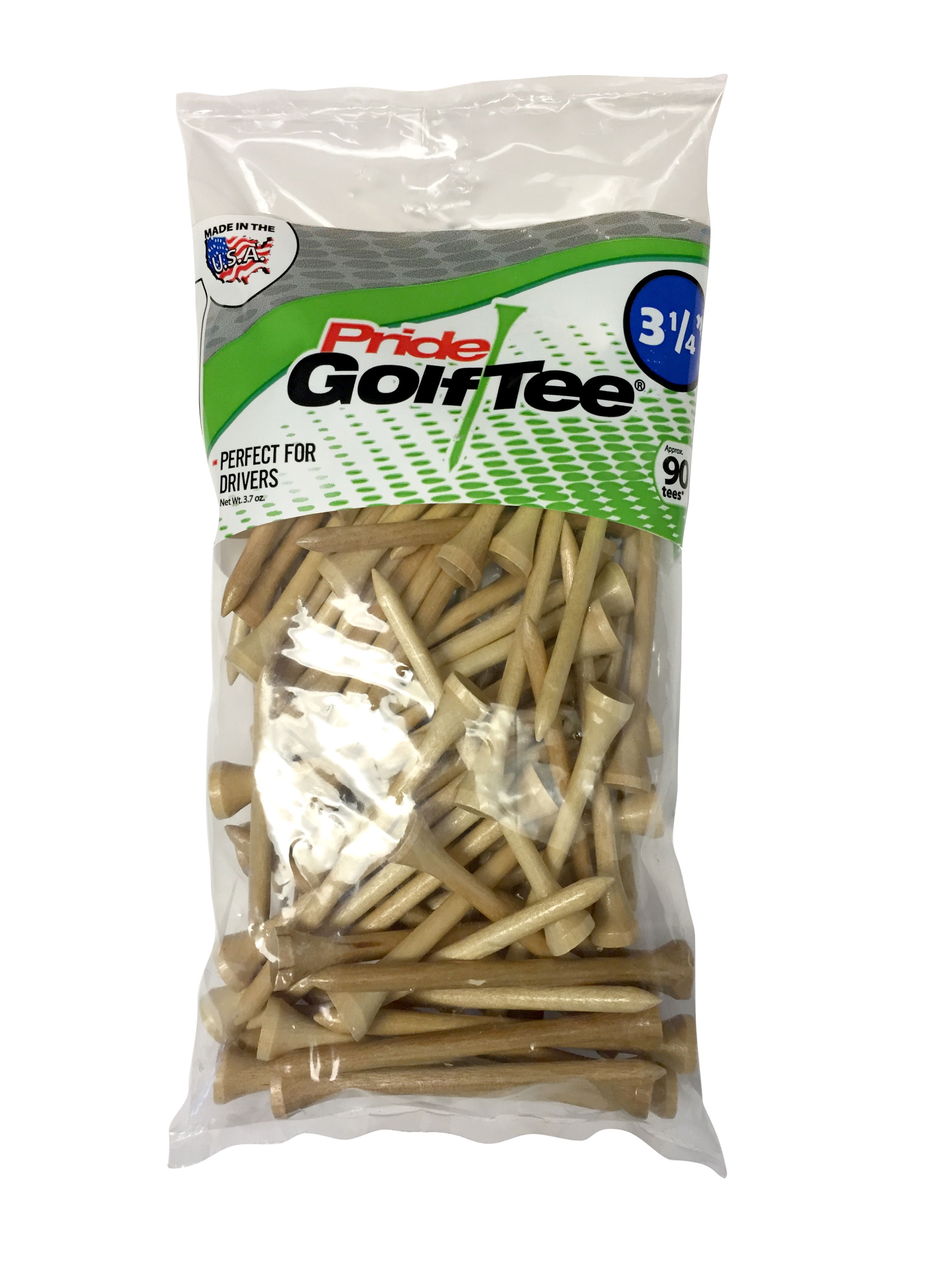 Pride Naturals Wooden Golf Tees 3-1/4 inch 90 Count Durable Performance ...