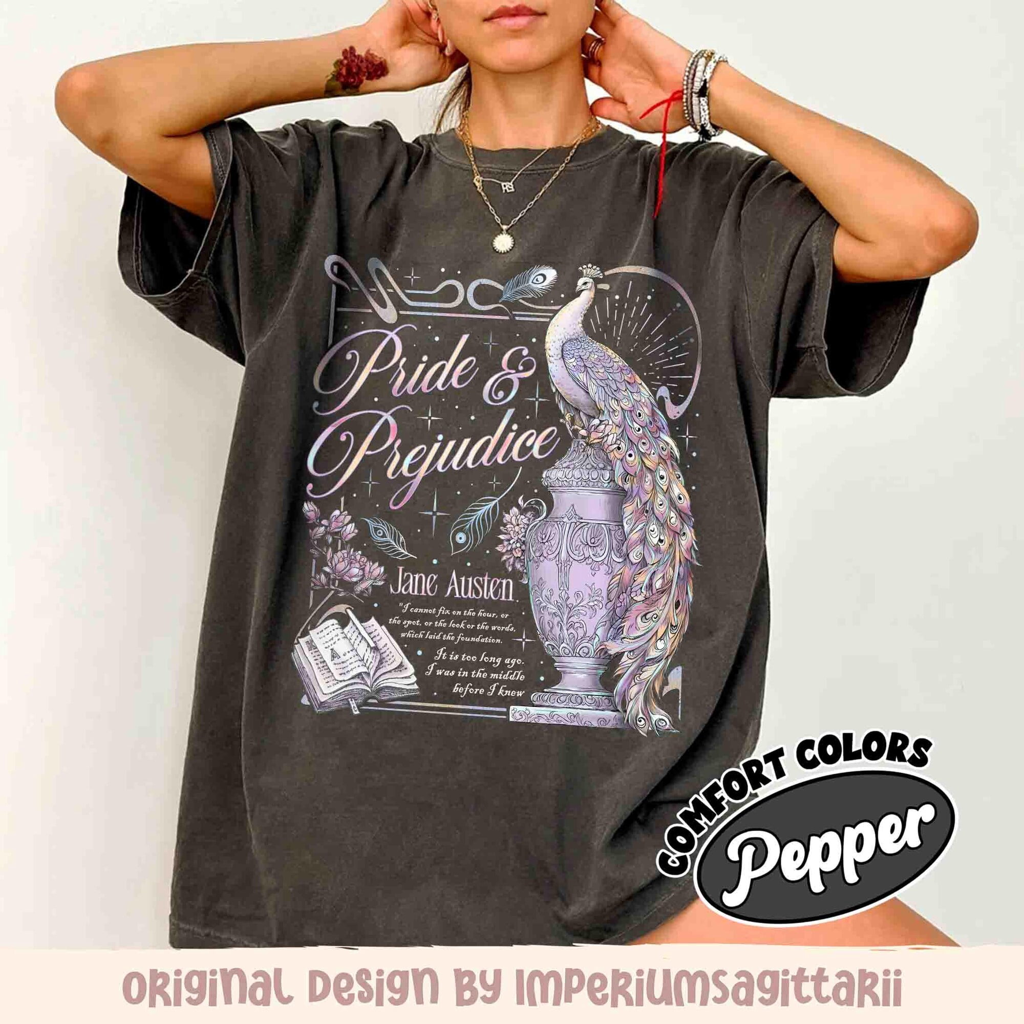 Pride and Prejudice Peacock Shirt Jane Austen Inspired T Shirt ...