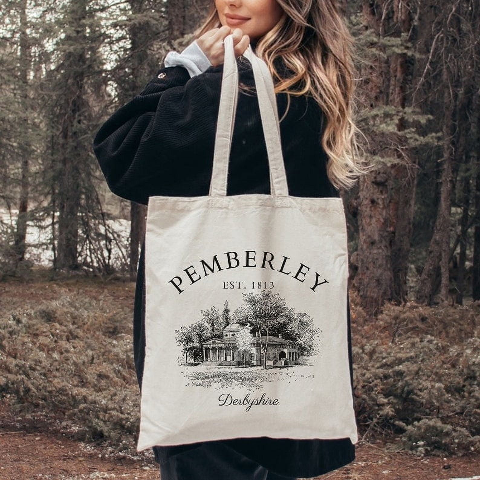 Pride and Prejudice tote bag Jane Austen vintage gift light academia ...