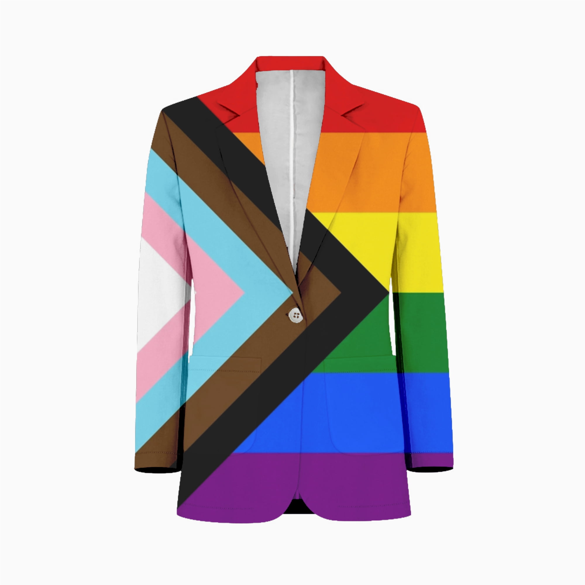 Pride flag Mens Suits Shawl Collar Slim Fit Suit Mens Groom Jacket ...