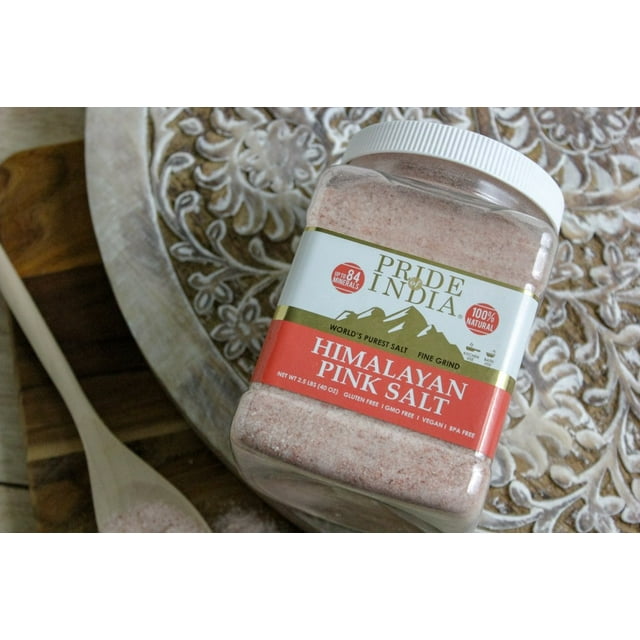 Pride of India - Himalayan Pink Salt - Fine, 2.2 lbs Jar - Walmart.com