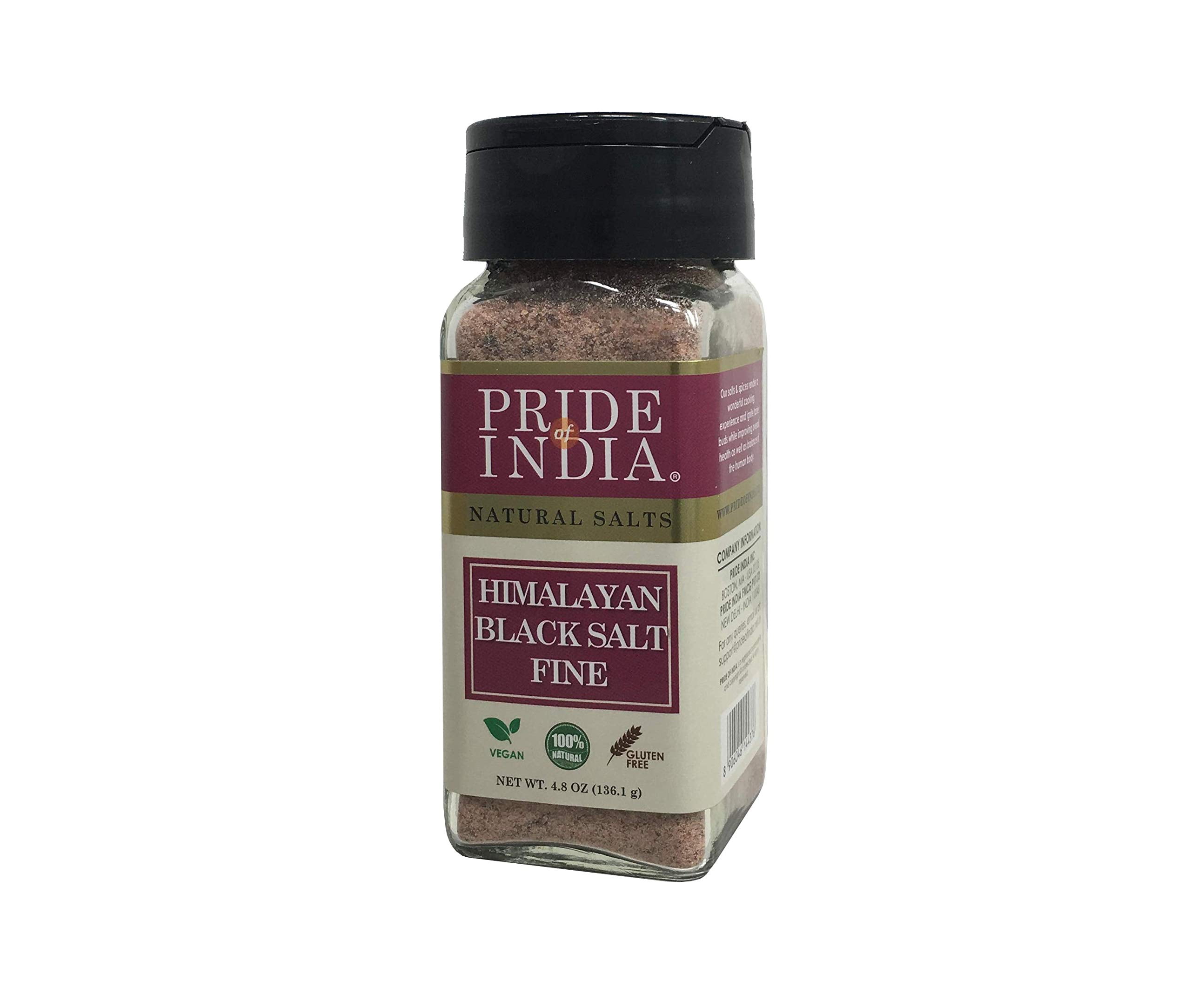 Pride of India - Natural Himalayan Black Salt Fine Ground 4 oz ...