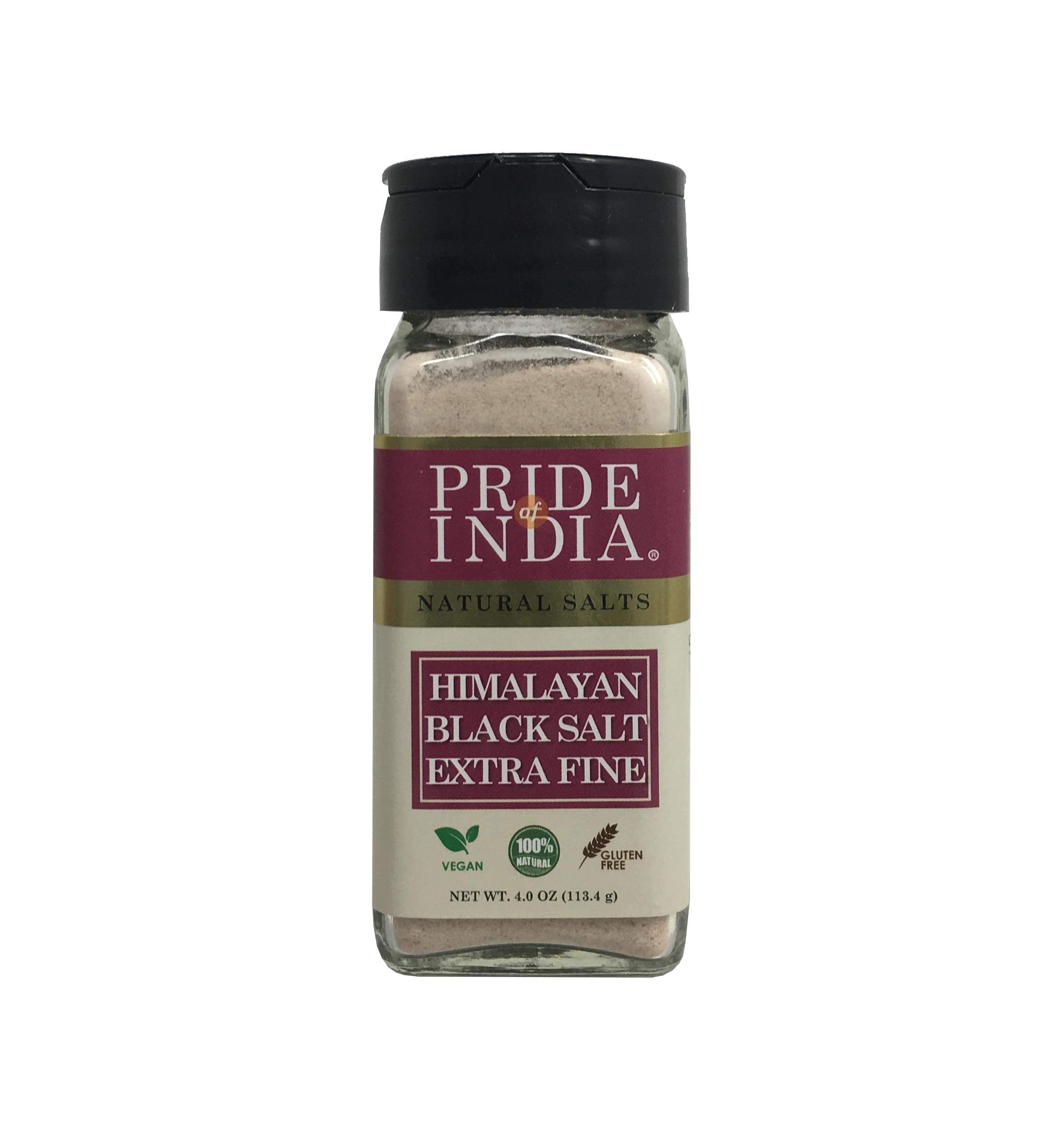Pride of India - Natural Himalayan Black Salt X-Fine Powder 4.3 oz ...