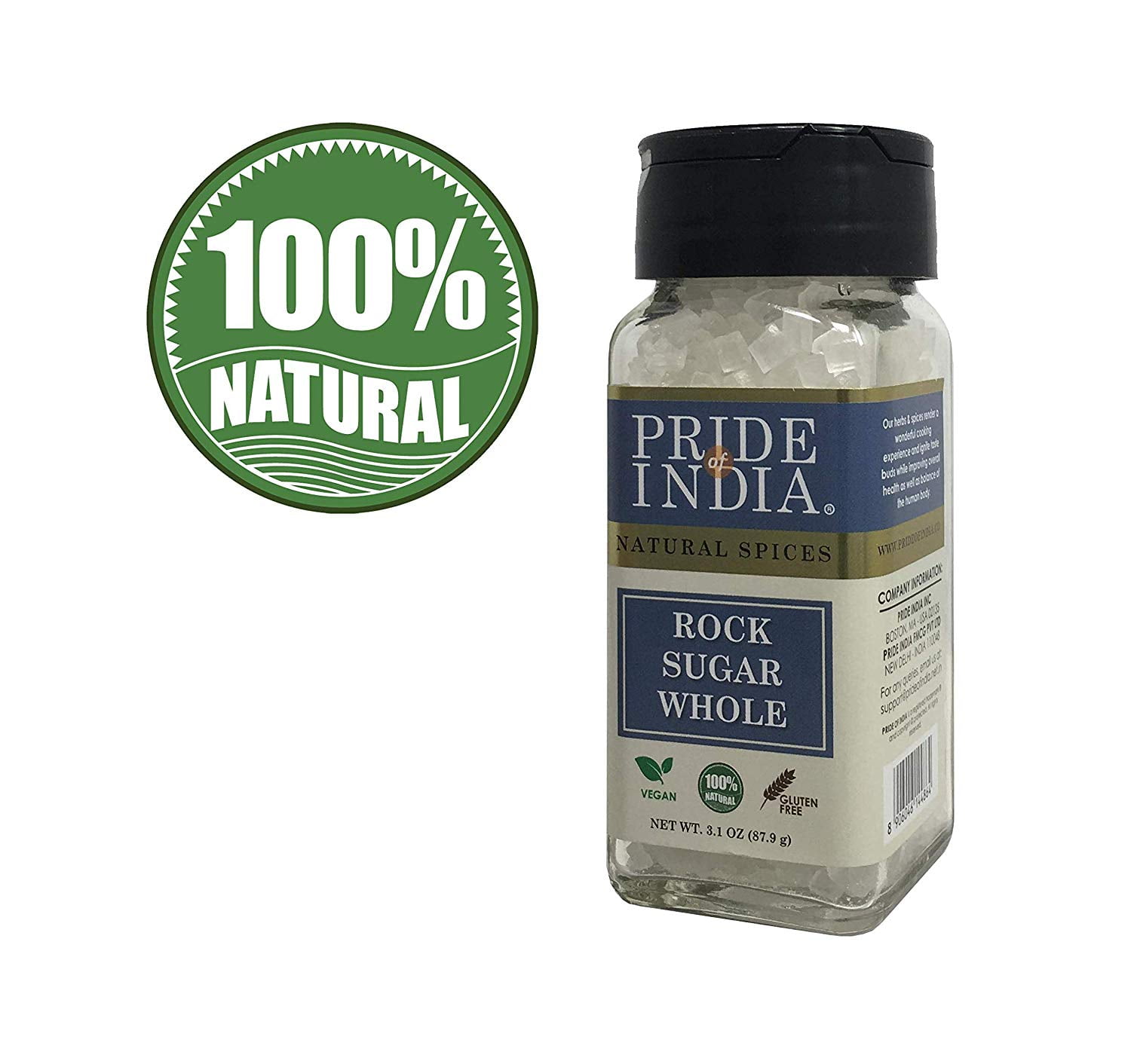 Pride of India- Natural Rock Sugar Small 3.3 oz - Walmart.com